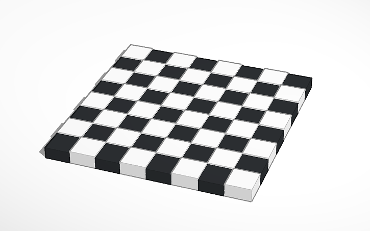 3d Design Chess Board Tinkercad