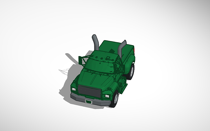 3D design 1986 Ford F800 Custom Pickup Truck - Tinkercad