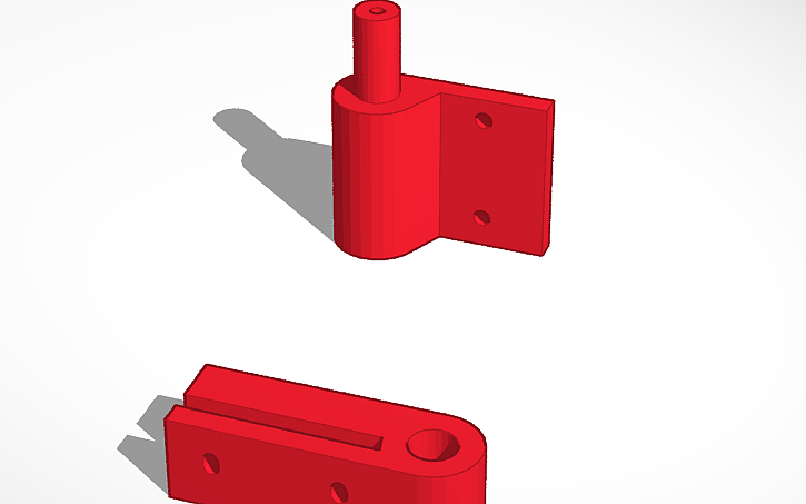 3D design Modified hinge for 1/8" - Tinkercad
