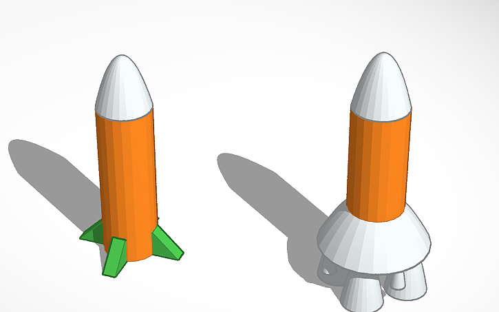 3D design rockets - Tinkercad