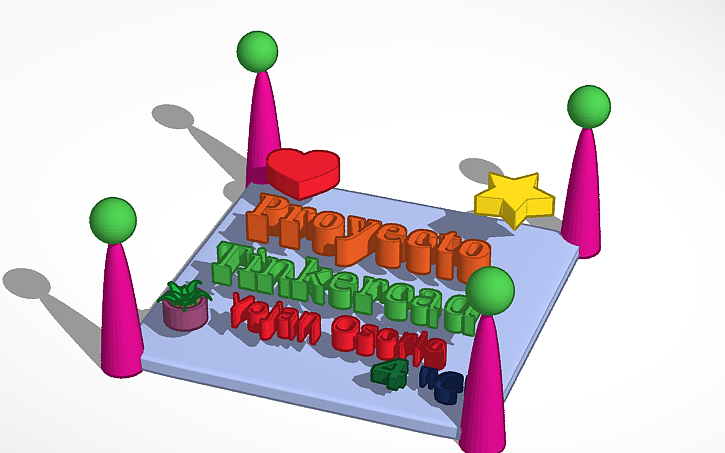 3D design Proyecto Tinkercad - Tinkercad