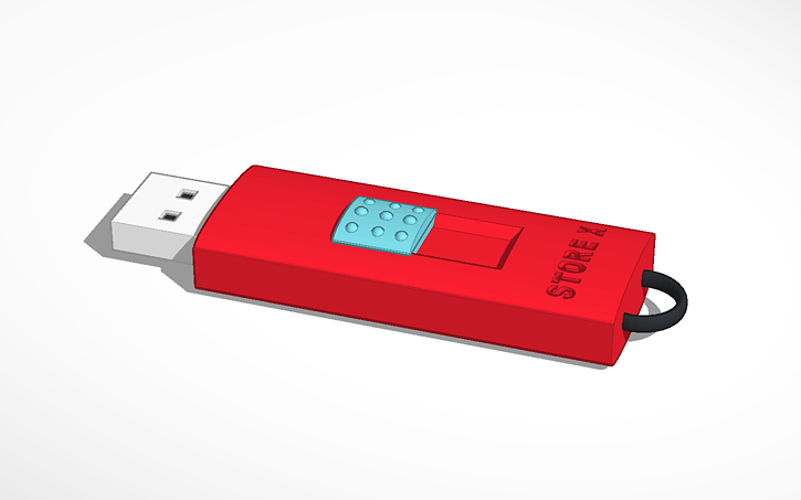3D design USB Storage - Tinkercad