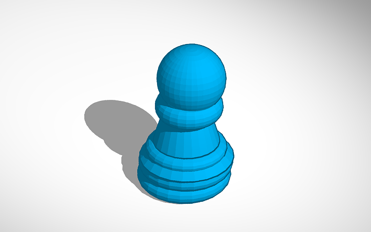 3D design Tiny Chess Pawn | Tinkercad