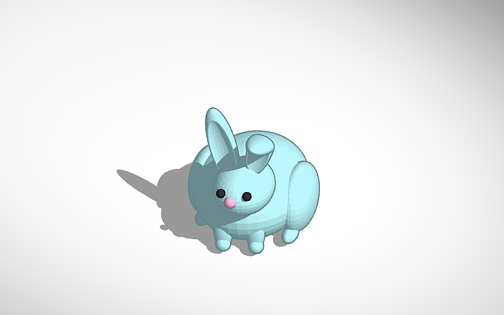 3D design RABBIT - Tinkercad
