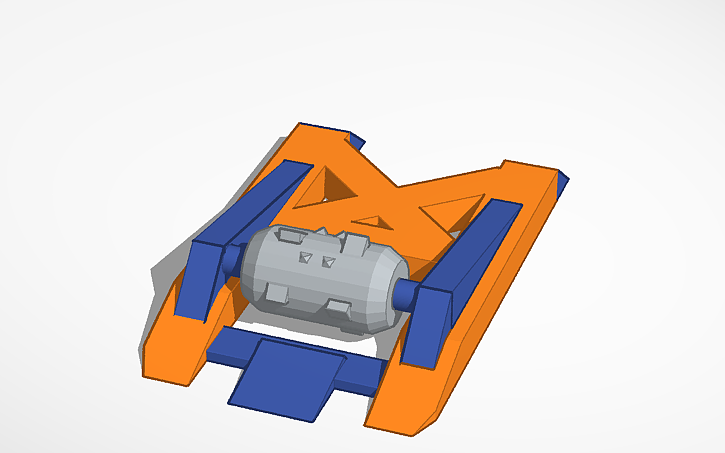 3D design BattleBots bot drum spinner - Tinkercad