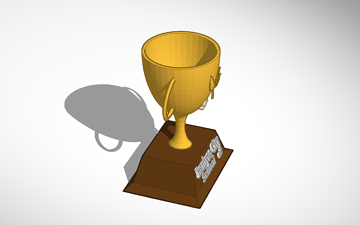 3D design first Design (Trophy) - Tinkercad