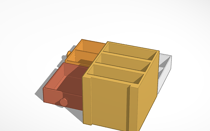 3D design chest of drawers 3 | Tinkercad