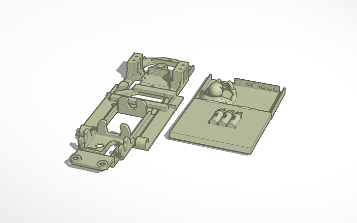 3D design Ford Falcon slot car digital - Tinkercad