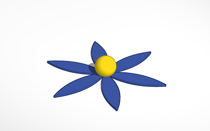 3D design flower - Tinkercad