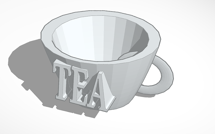 3D design TEA CUP | Tinkercad