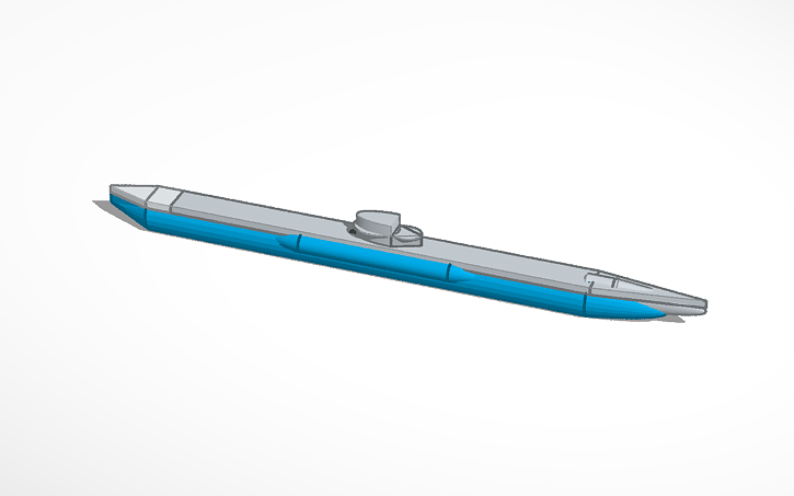 3D design type vii(7)c u-boat | Tinkercad