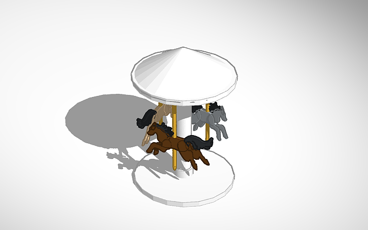 3D design Scribble horse carousel | Tinkercad