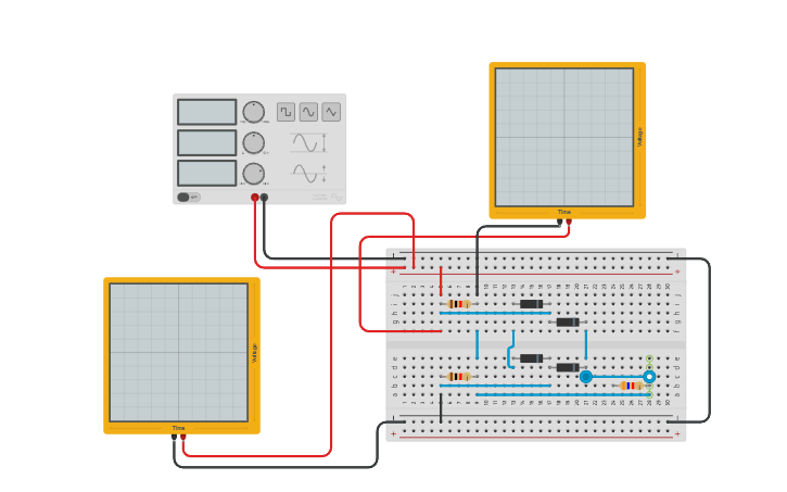 Circuit Design Rangkaian 5 Tanpa Kapasitor Modul 2 Tinkercad