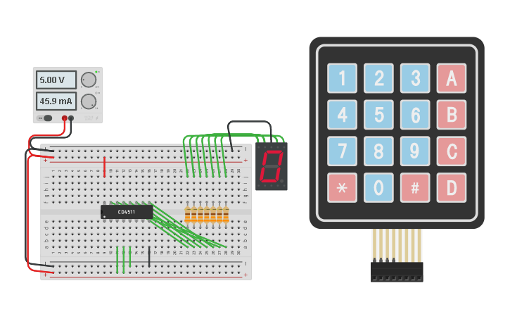 Circuit design 4511 | Tinkercad