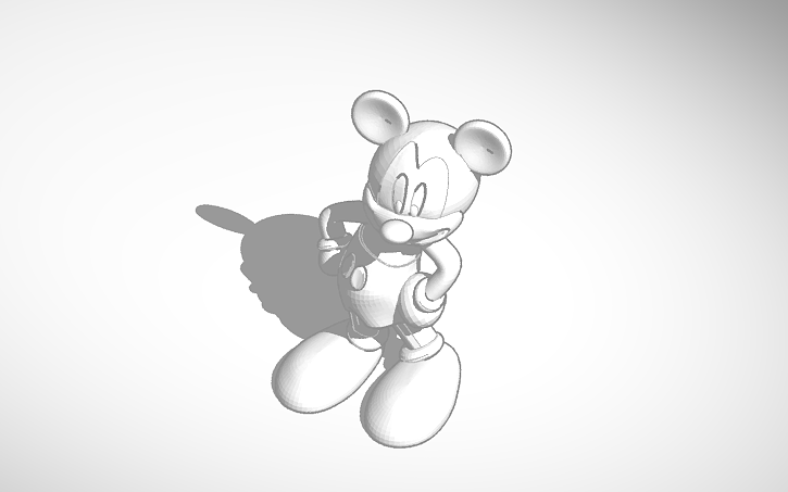 3D design mickey mouse - Tinkercad