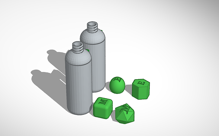 3D design Water Bottles - Tinkercad