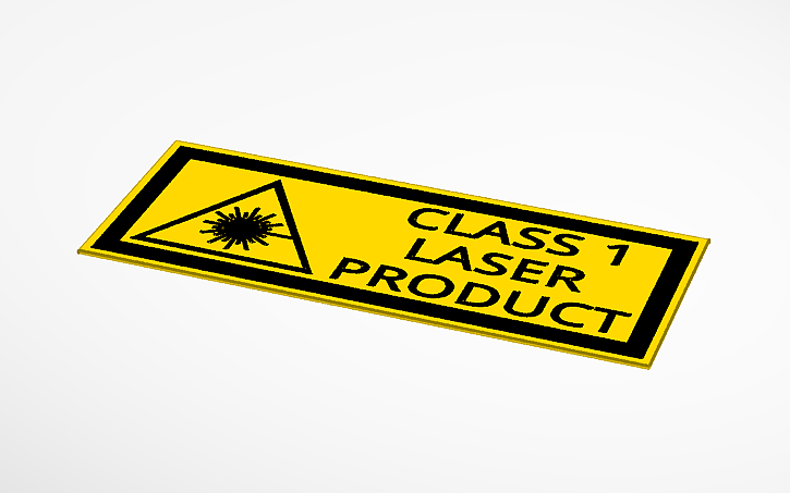 3D design Class 1 Laser Product - Tinkercad
