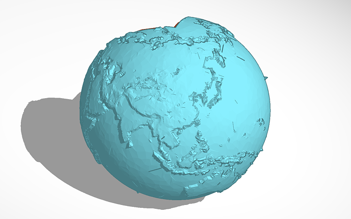 3D design Earth layers - Tinkercad