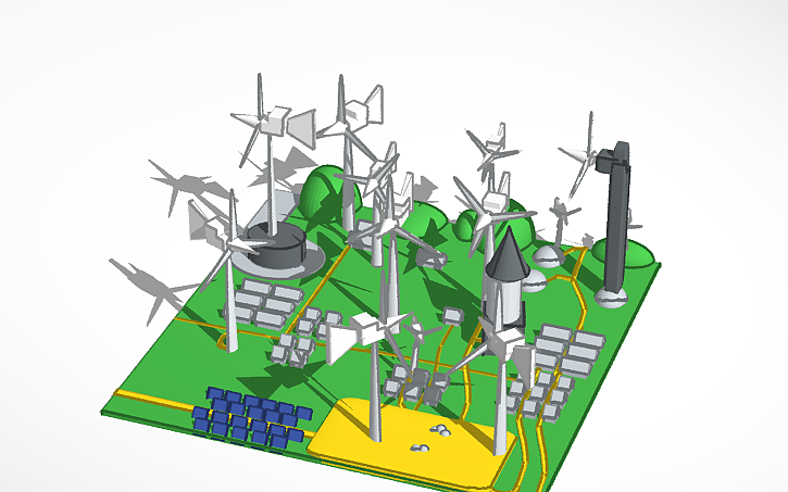 3D design My cool Windmills - Tinkercad