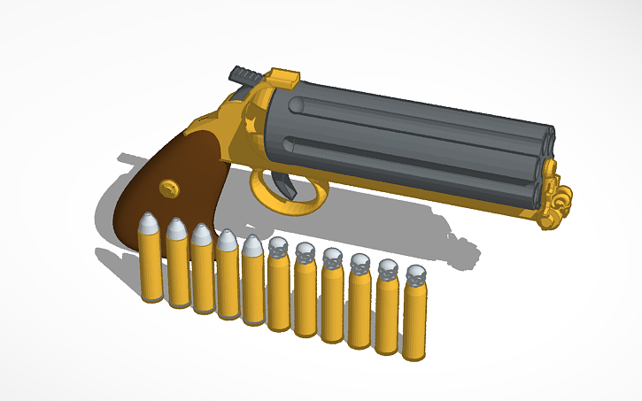 3D design Revolver Steampunk Peppermill | Tinkercad