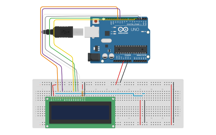 Circuit design Super PANTALLA LCD PRO 16K (okno) | Tinkercad