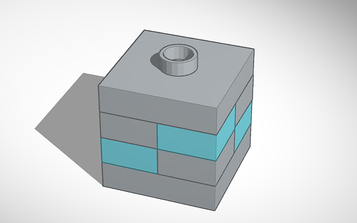 3D design Minecraft Lego Diamond Ore | Tinkercad