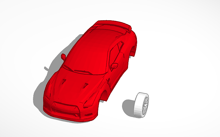 3D design 2015 Nissan GT-R (R35) Premium - Tinkercad