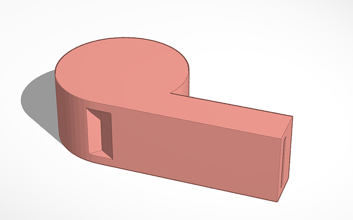 3D design wistle thingy - Tinkercad