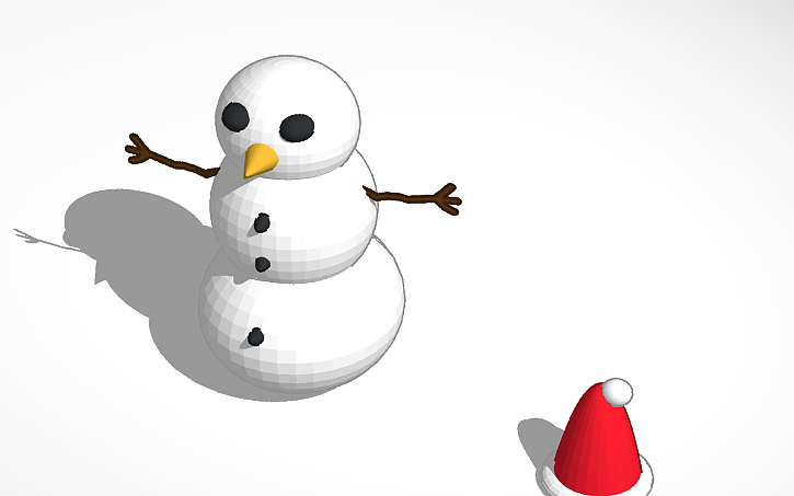 3D design Snowman | Tinkercad