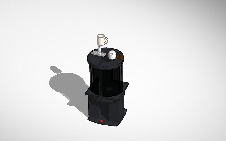 3D design coffe machine - Tinkercad
