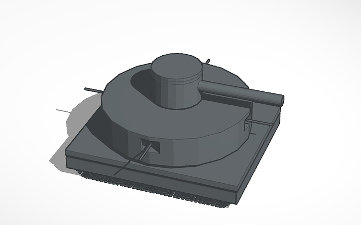 3D design Bunker Tank - Tinkercad