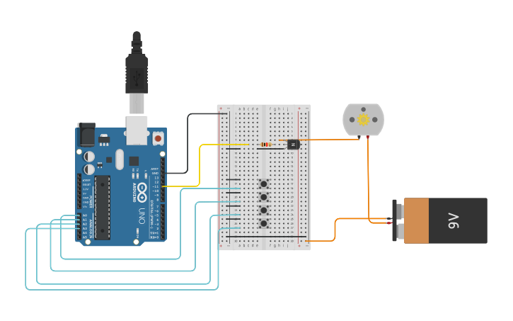 Circuit design Electric Blender | Tinkercad