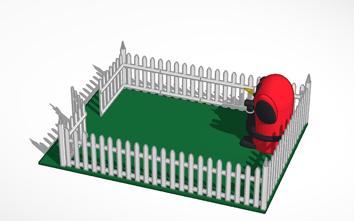 3D design Picket Fence Project - Tinkercad