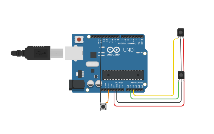 Circuit Design Velocity Measurement System Tinkercad