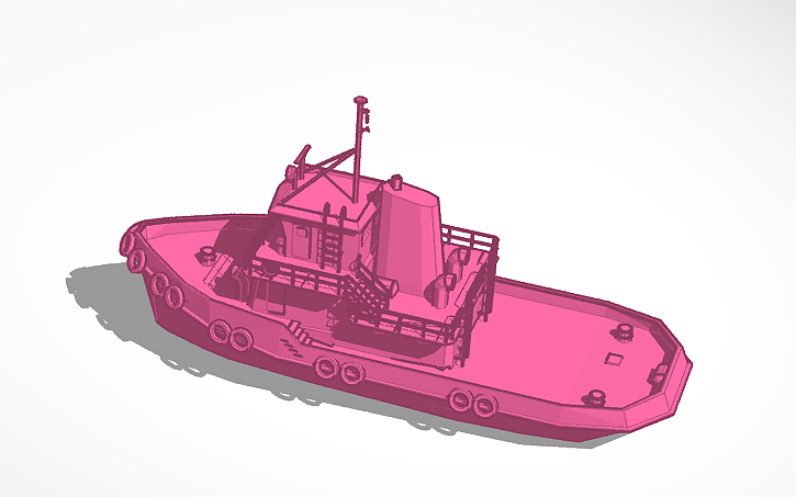 3D design boat - Tinkercad