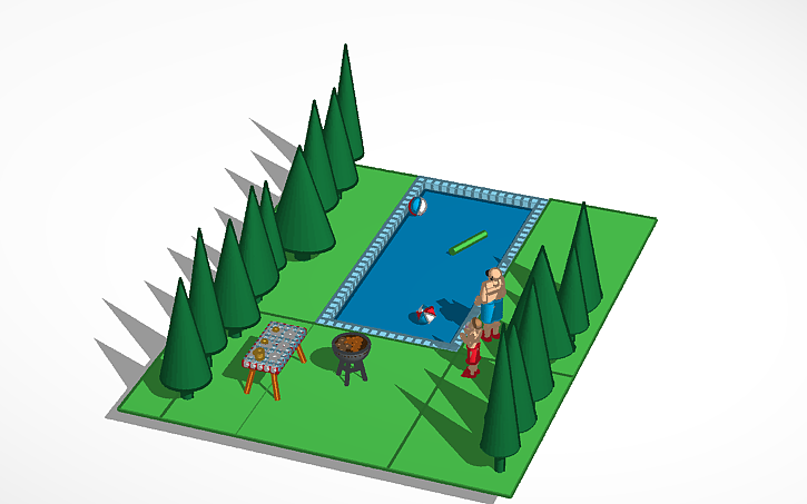 3D design Pool Party - Tinkercad