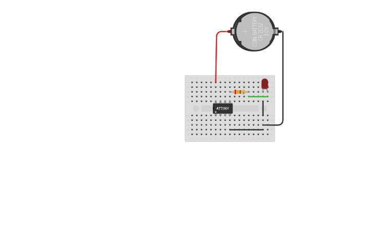 Circuit Design Blink Con Attiny Tinkercad