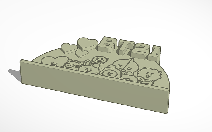 3D design bt21 - Tinkercad