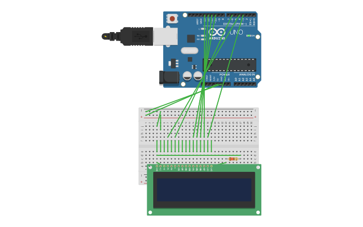 Circuit Design L4 Эксперимент №4 Бегущая строка Tinkercad