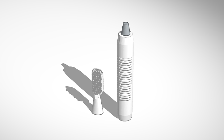 3D design Tooth Brush - Tinkercad