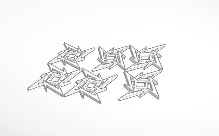 3D design ninja stars edited | Tinkercad