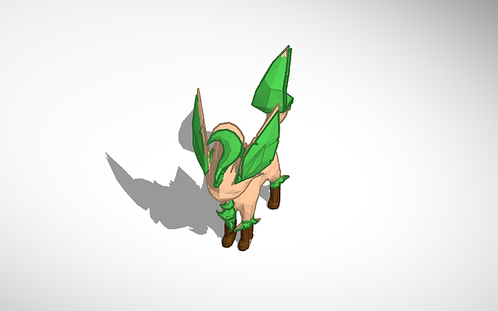 3D design Leafeon - Tinkercad