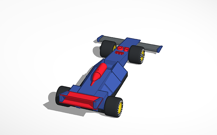 3D design F1 Car body - Tinkercad