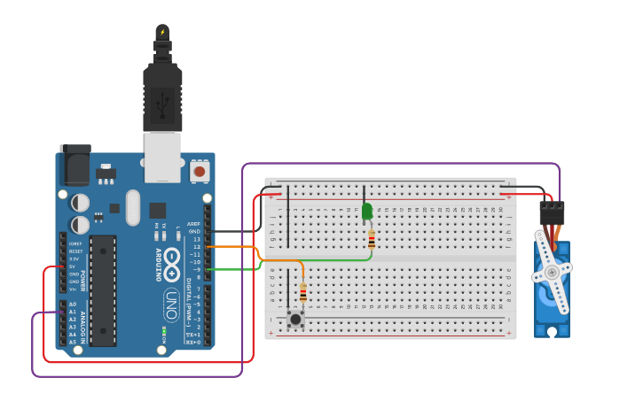 Circuit design Examen práctico | Tinkercad