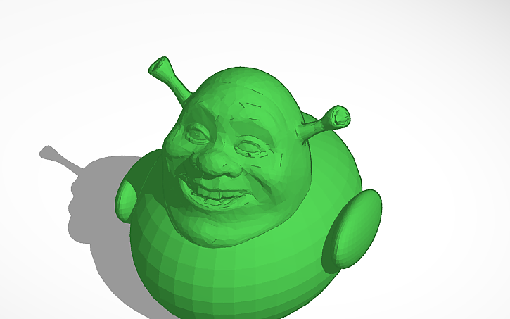 3D design Shrek but a Duck - Tinkercad