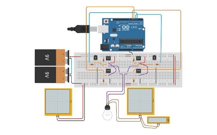Circuit design SPWM - Tinkercad