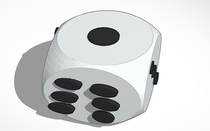 3D design Dot Dice - Tinkercad