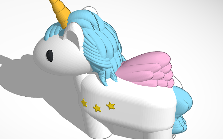3D design Unicorn - Tinkercad