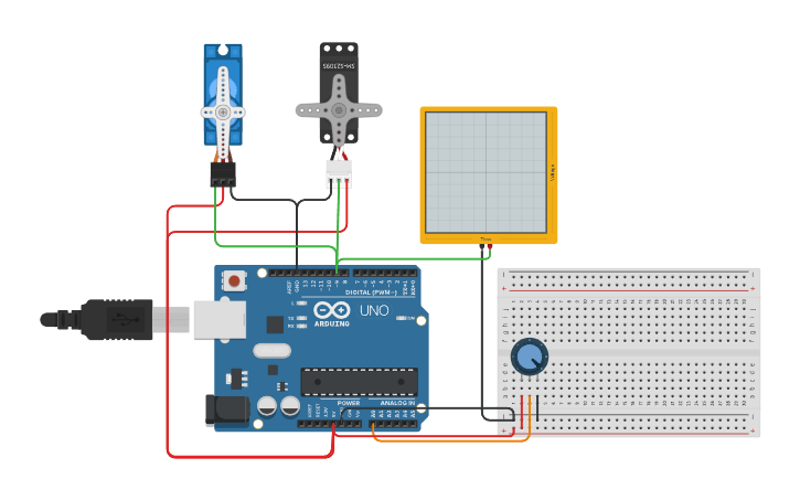 Circuit design 3.RC_Servo(Servo) - Tinkercad