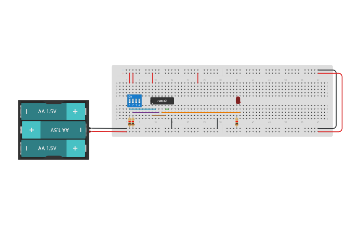 Circuit design S2 OR CON NOR_GRUPO08 - Tinkercad